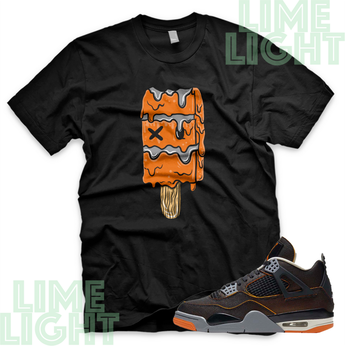 Nike Air Jordan 4 Starfish "Popsicle" Air Jordan 4 Sneaker Match T-Shi ...